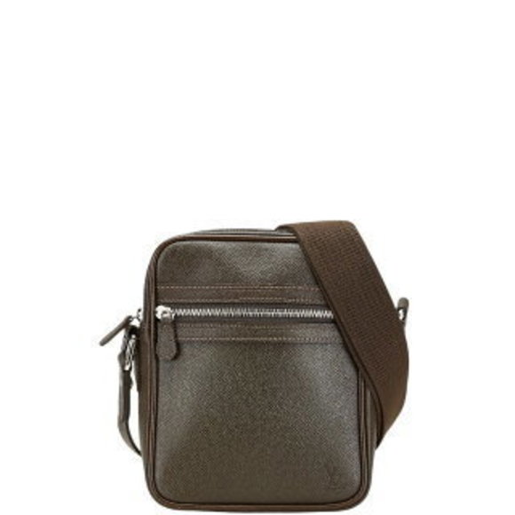 Louis Vuitton | Bags | Louis Vuitton Taiga Dimitri Shoulder Bag Grizzly ...